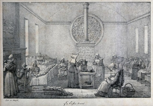 Red children and foundling wheels | Parisian Fields